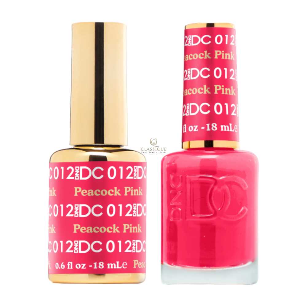 DND Gel Polish Nail Lacquer Duo 012 Peacock Pink
