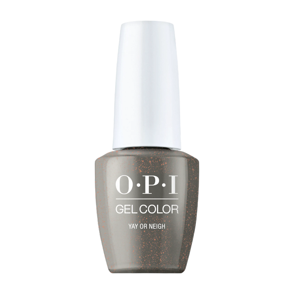 OPI Yay Or Neigh - Grey And Gold Metallic Gel Nail Polish