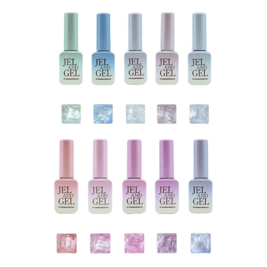 Jel and Gel Cat Eye Gel Polish - Ice Star Collection (10pcs)