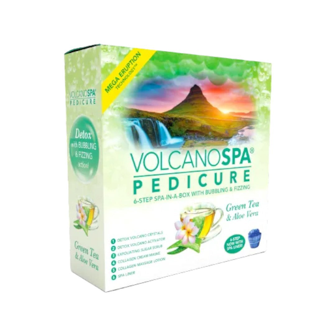 La Palm Volcano Spa 6 Steps Pedicure Kit - Green Tea & Aloe Vera