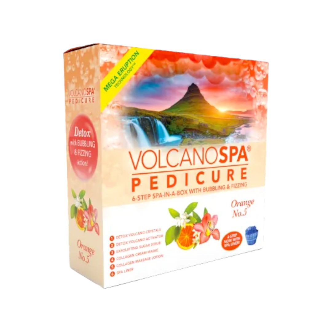 La Palm Volcano Spa 6 Steps Pedicure Kit - Orange
